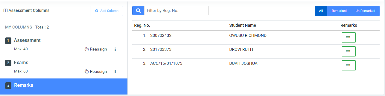 Score Processing – OSIS