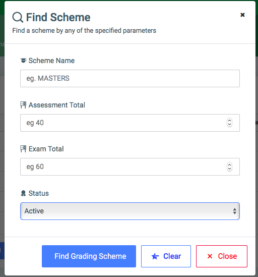Grading Schemes – OSIS