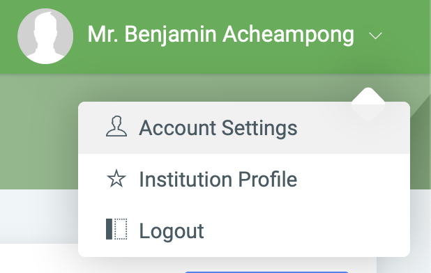 Account Settings – OSIS
