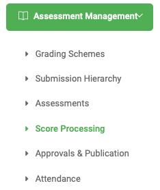 Score Processing – OSIS