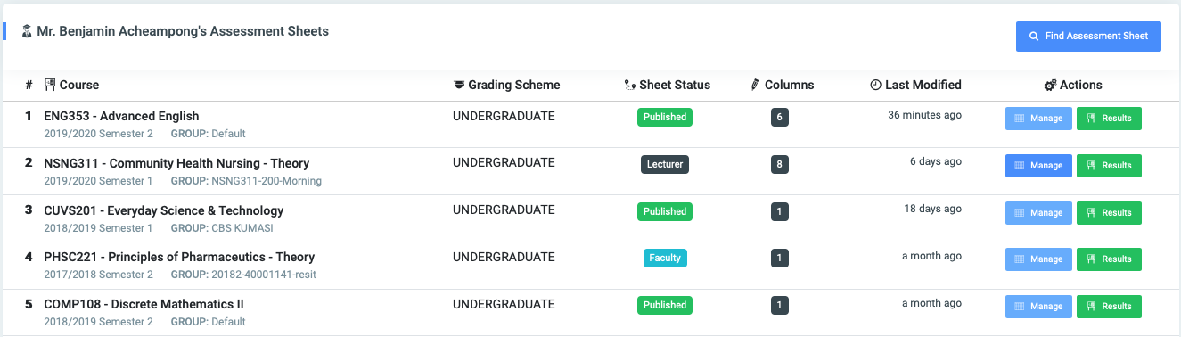 Score Processing – OSIS
