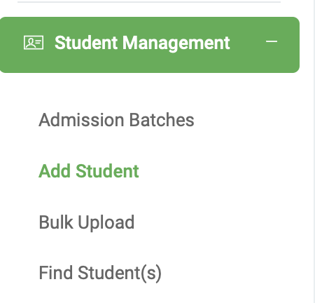 Add Student – OSIS