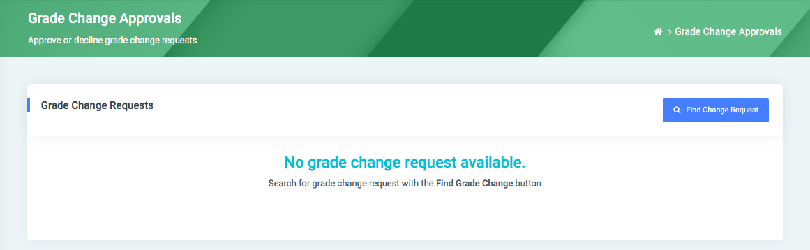 Grade Change Approvals – OSIS