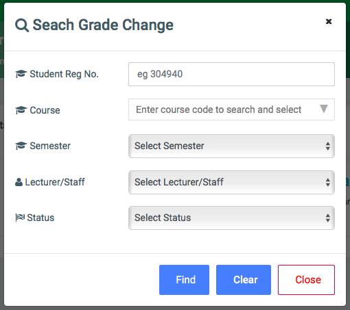 Grade Change Approvals – OSIS