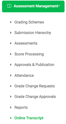 Online Transcript Osis
