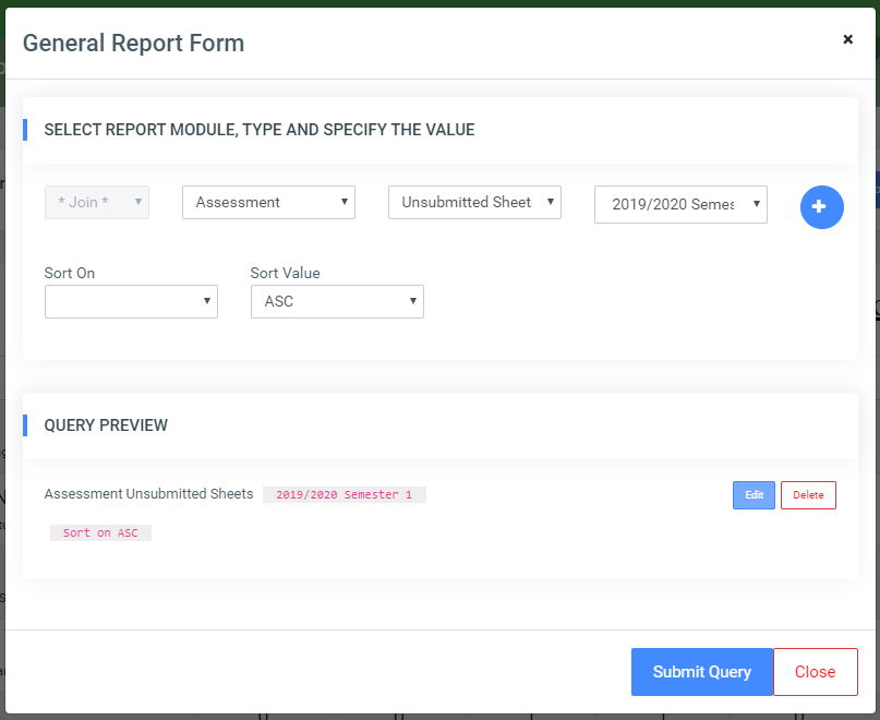 Assessment Module Reports – OSIS