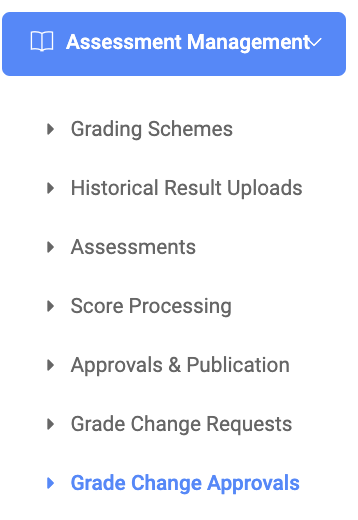 Grade Change Approvals – OSIS